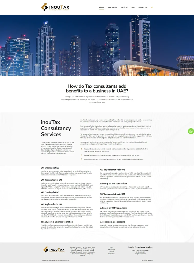 inouTax Consultancy Services - IMS Developers